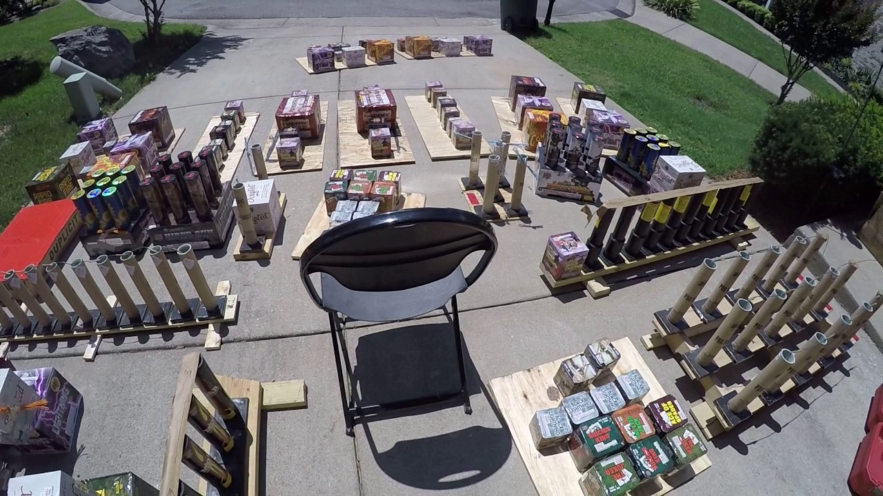 Fireworks setup first time firework video with shout outs - YouTube