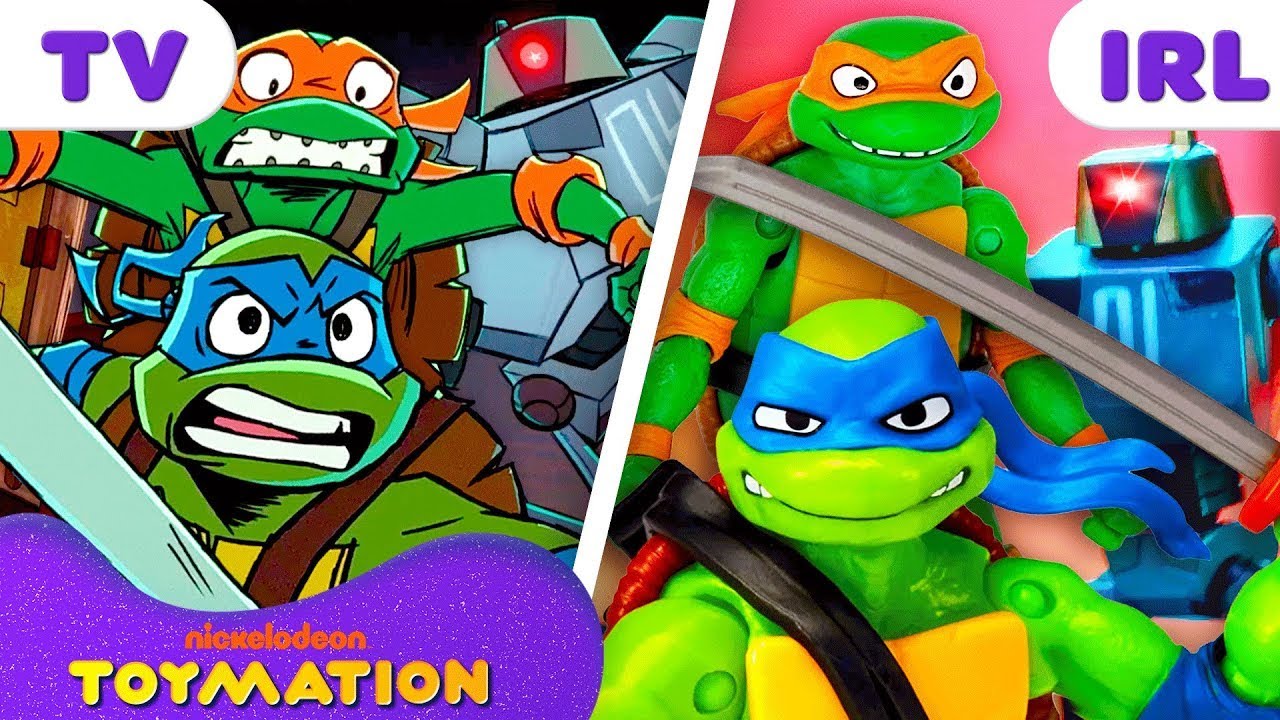 Ninja Turtles Battle ROBOTS in Epic Fight! 🤖 (PART 2) | TMNT Toys ...