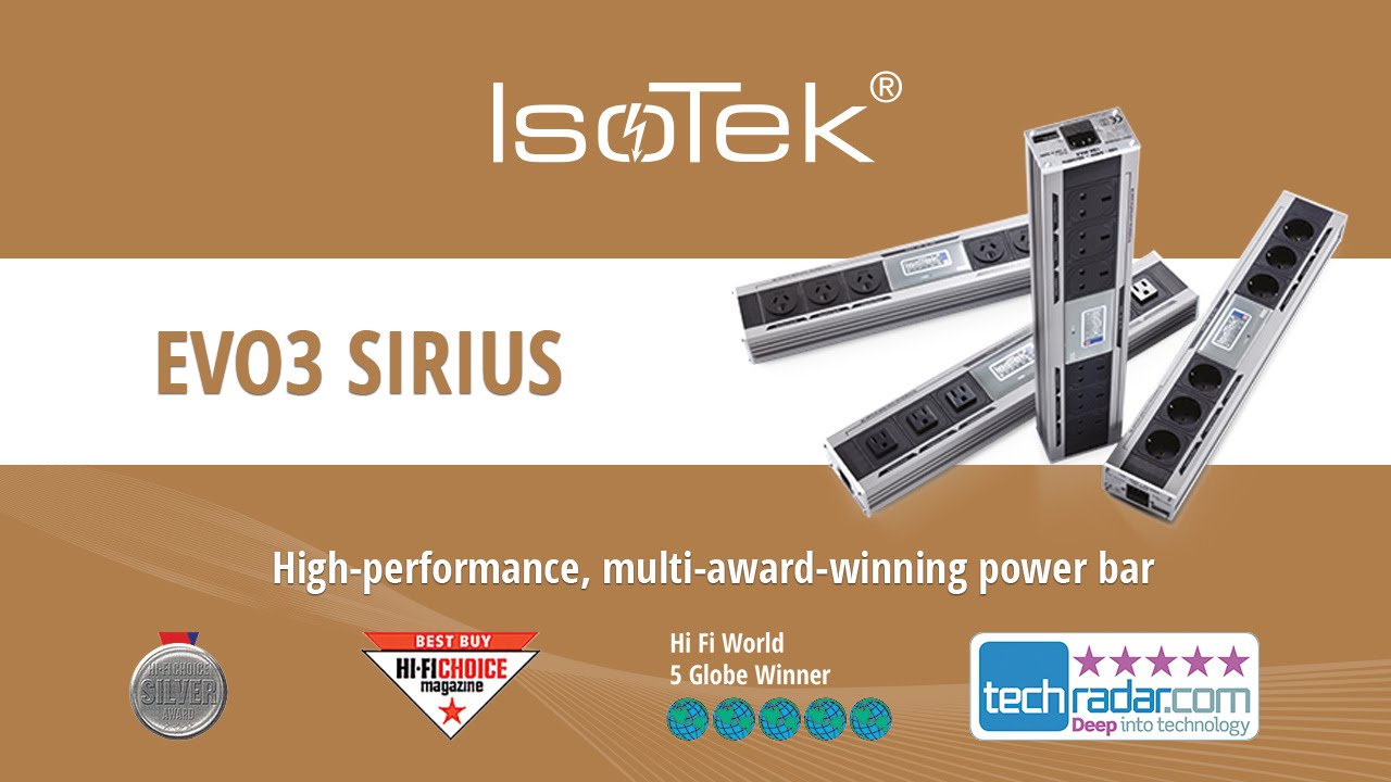IsoTek - EVO3 Sirius Power Bar - YouTube
