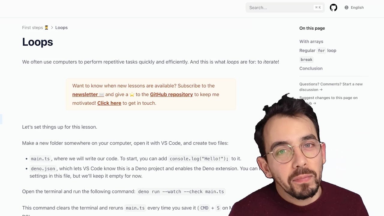Loops in TypeScript - YouTube