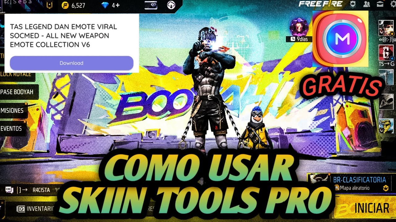 COMO USAR SKIN TOOLS PRO PARA FREE FIRE TODAVIA COJE LAS TEXTURAS ...