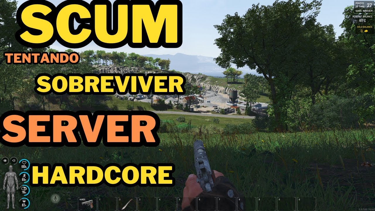 SCUM SERVER HARDCORE CADA DIA MAIS DIFÍCIL A SOBREVIVÊNCIA SOLO - YouTube