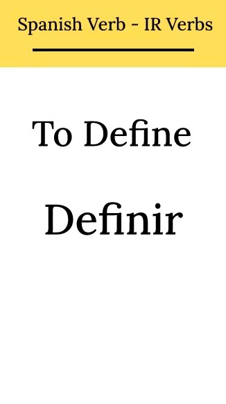 Learn How to Say the Verb "To Define" in Spanish | #shorts #spanish ...