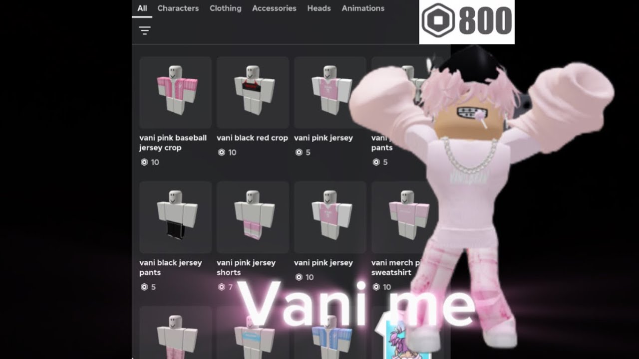 VANI ME |800 Robux Vani shopping spree| #roblox #vanillabean #800robux ...