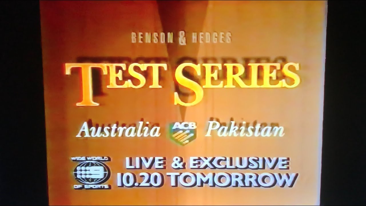 Channel Nine Cricket Australia vs Pakistan 1995/96 Promo - YouTube