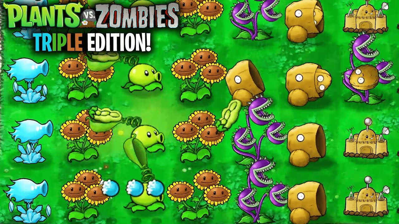 Plants vs Zombies Triple Edition | Adventure Level 1-1 to 1-7 | Triple ...