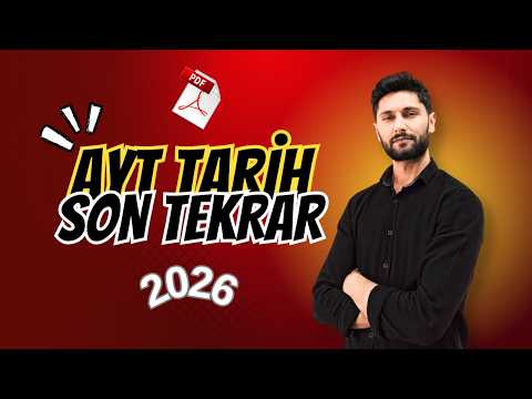 AYT Tarih Full+Son Tekrar 2026 / Tüm Konular / Püf Noktalar - Önemli Bilgiler / Özet (45 Dakika)