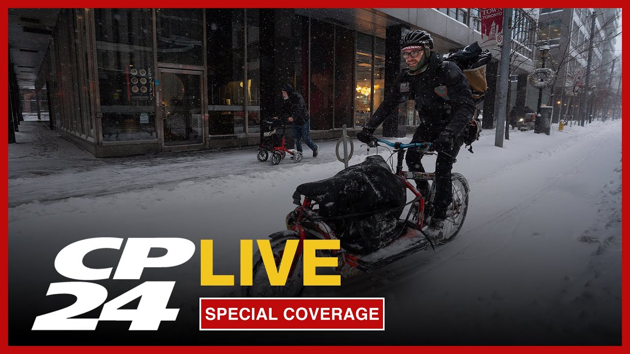CP24 full coverage as snowstorm hits GTA - YouTube