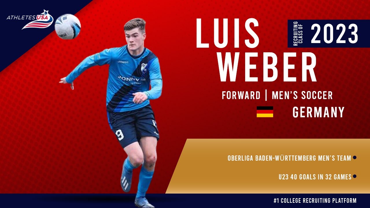 Men's Soccer | Forward | Full Game | #9 | Luis Weber , Germany ...
