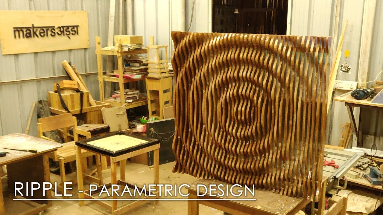 RIPPLE - PARAMETRIC DESIGN (Wall Panel) - YouTube