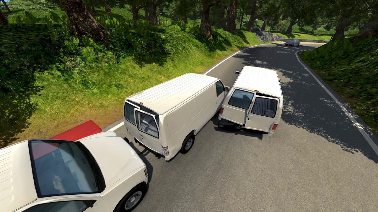 BeamNG Ten Vans, One Track 4K - YouTube