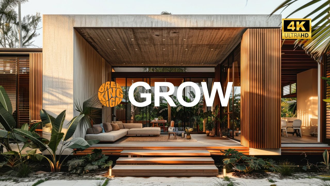 Oasis Architecture: Tropical House Design with Courtyard Paradise - YouTube