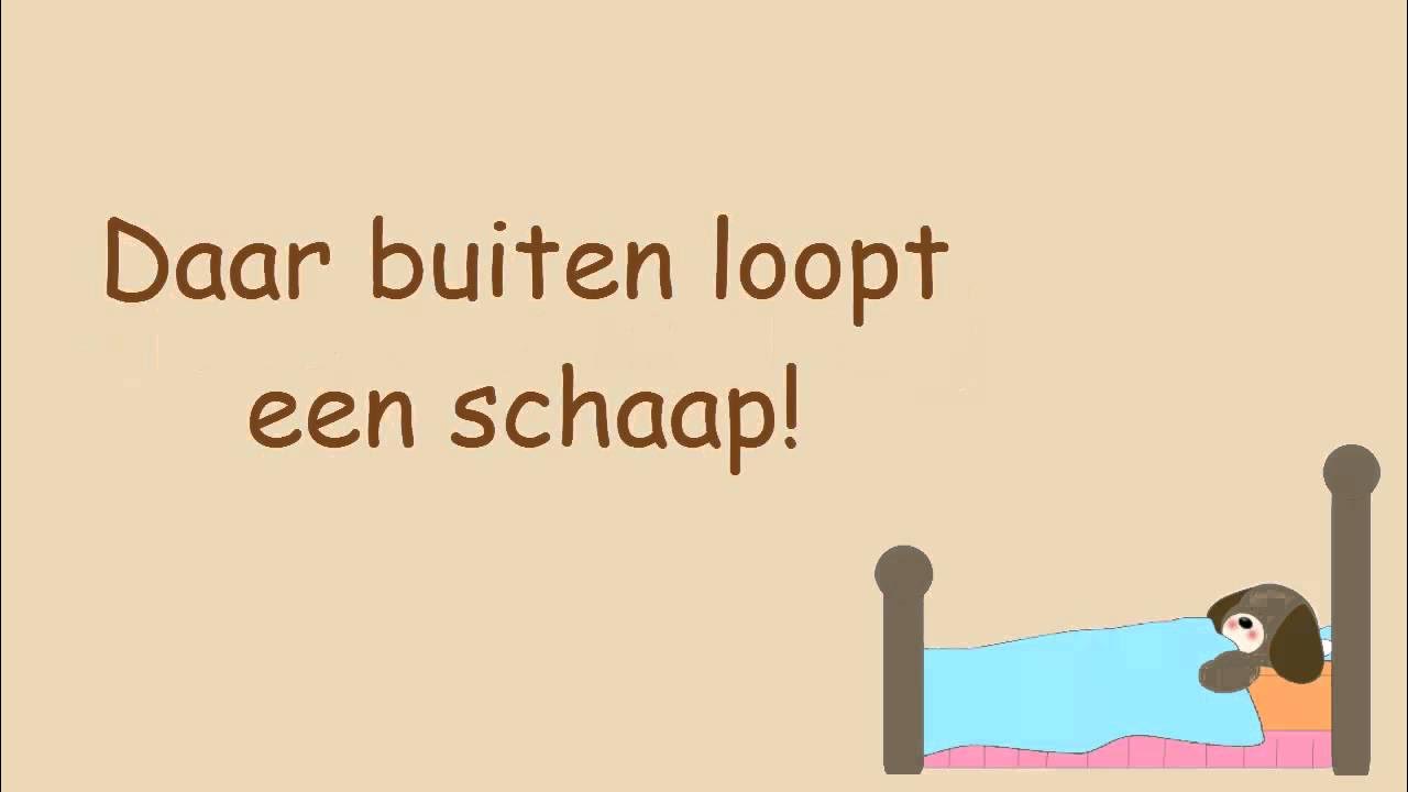 Kinderliedjes - Slaap kindje slaap, daar buiten loopt een schaap! (met ondertiteling) - YouTube