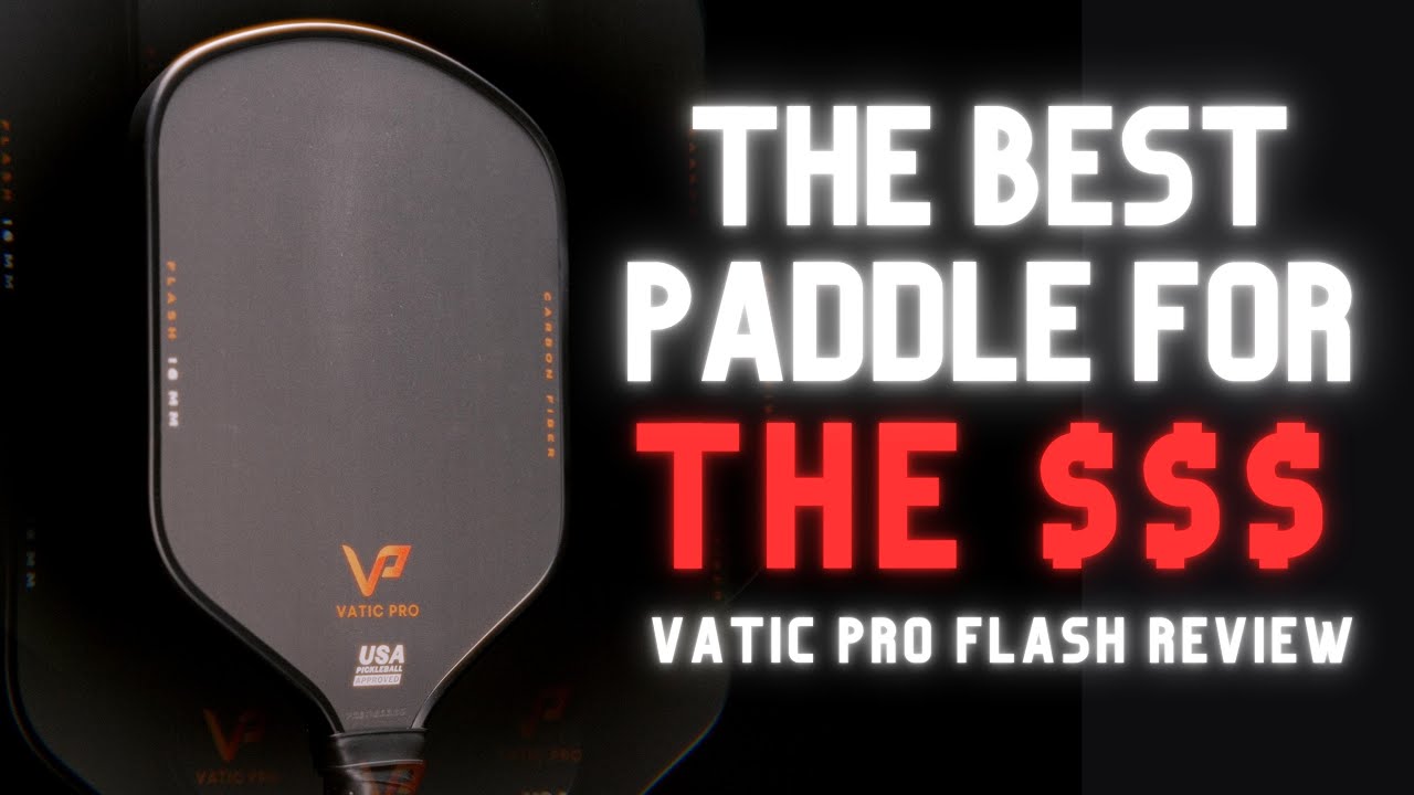 Vatic Pro Flash 16mm Review | The Best Hybrid Pickleball Paddle - YouTube