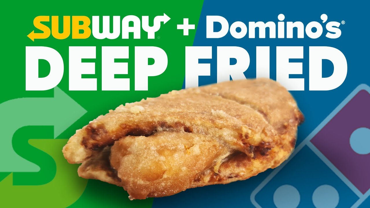 Deep Fried Subway Wrapped In A Dominos Pizza Does It Fry Youtube