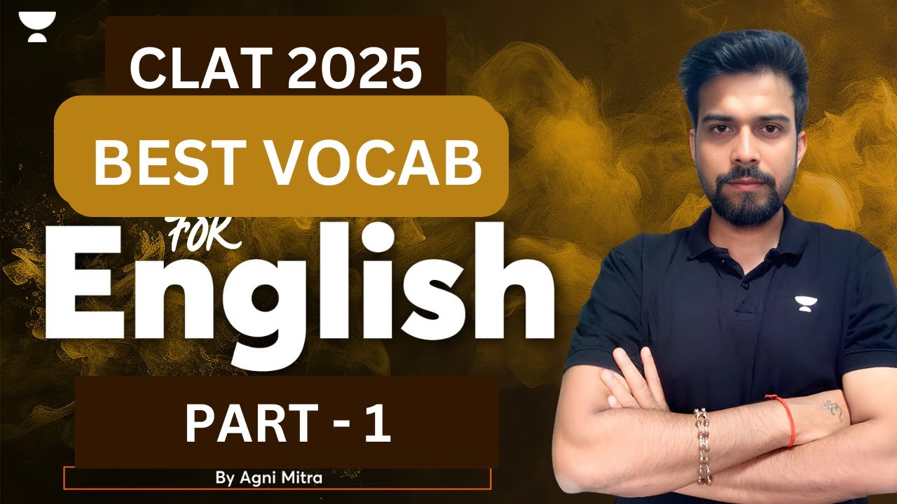 BEST VOCAB FOR ENGLISH FOR CLAT 2025 | Agni Mitra Aman - YouTube