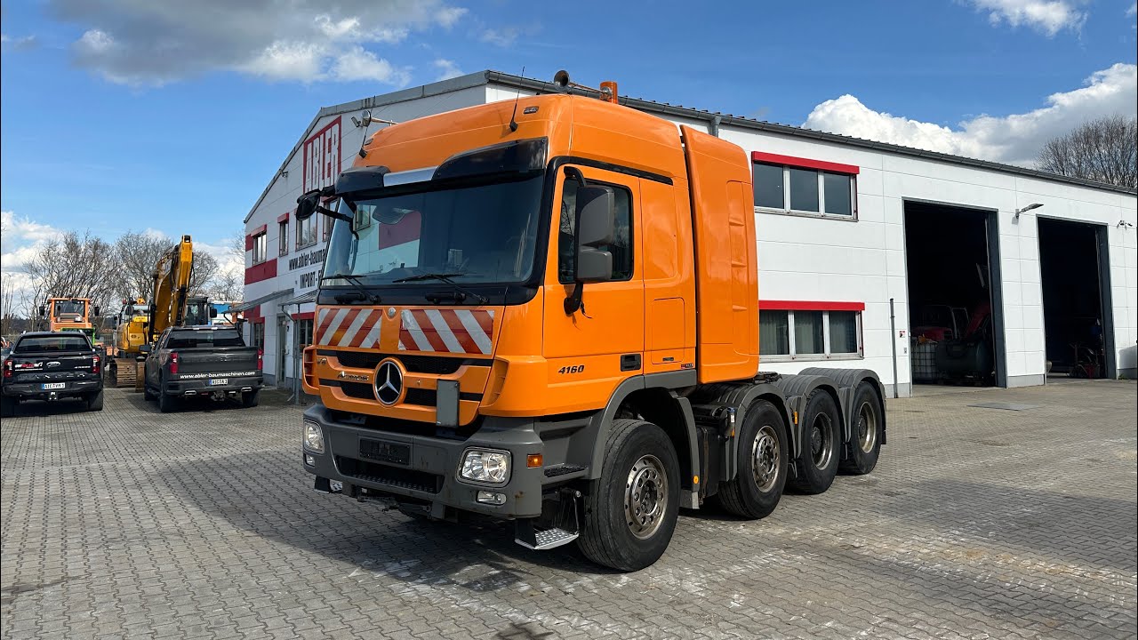 Mercedes-Benz 4160 Actros MP3 Titan Schwerlast Zugmaschine V8 - YouTube