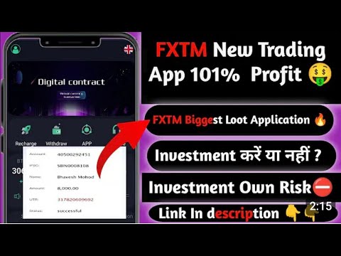 FXTM Trading App |Tbx Withdrawal Problem | QTF Trading App | Bcx ...