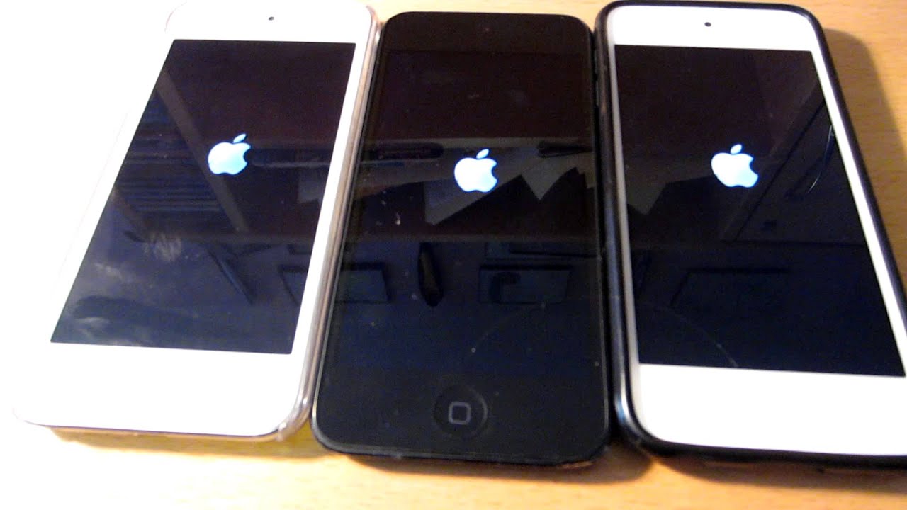 How storage effects iPod boot time - YouTube