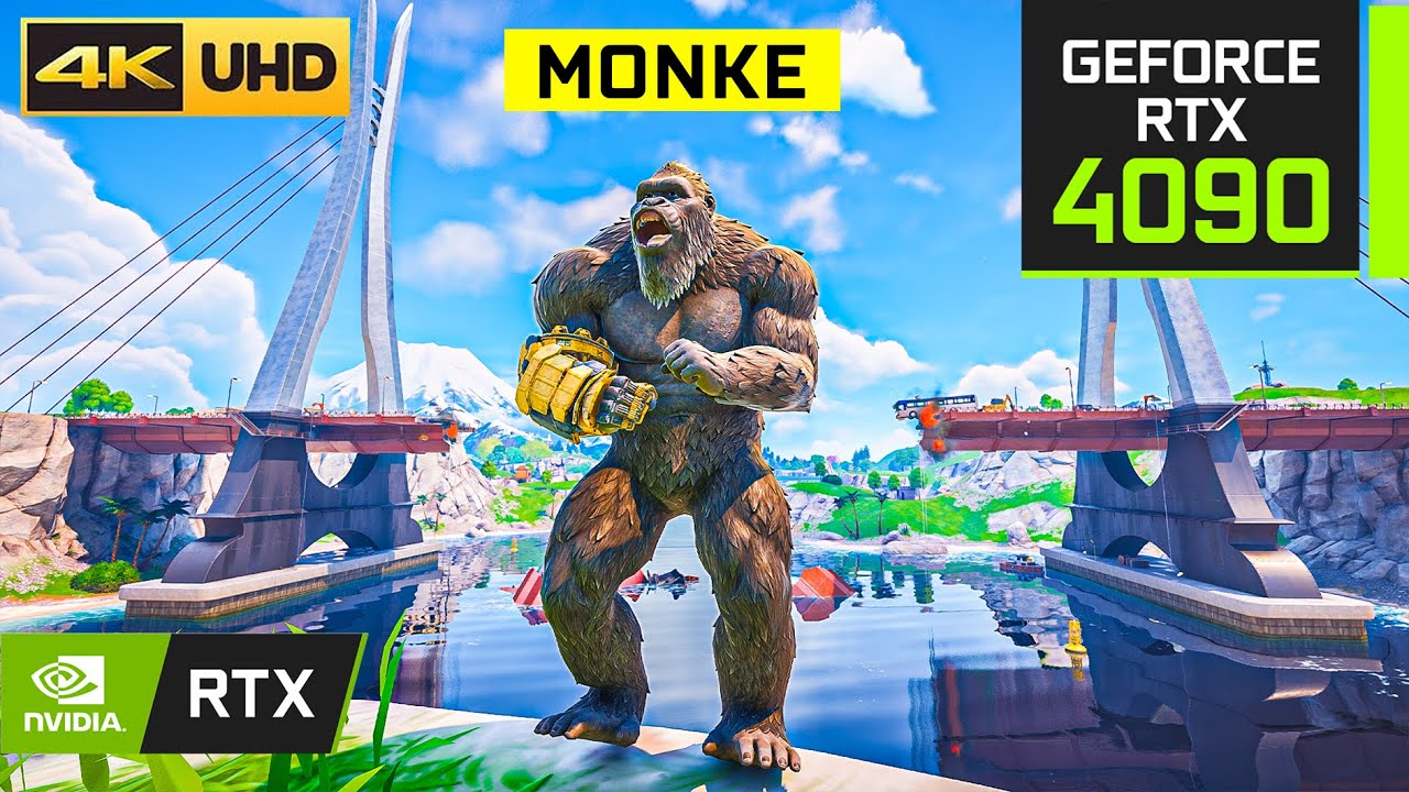Fortnite KONG Gameplay | RTX 4090 + 4K MAX Settings + Ray Tracing ON ...