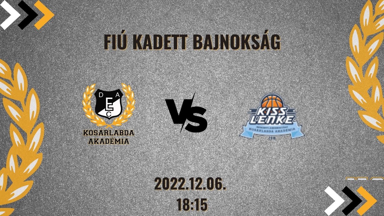 DEAC KA U16/B - Kiss Lenke KA/A - YouTube