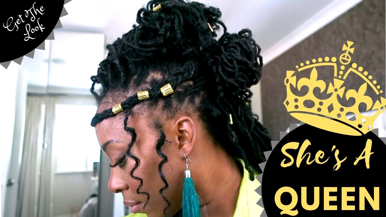 LOCS TUTORIAL: LOC QUEEN HAIRSTYLE - YouTube