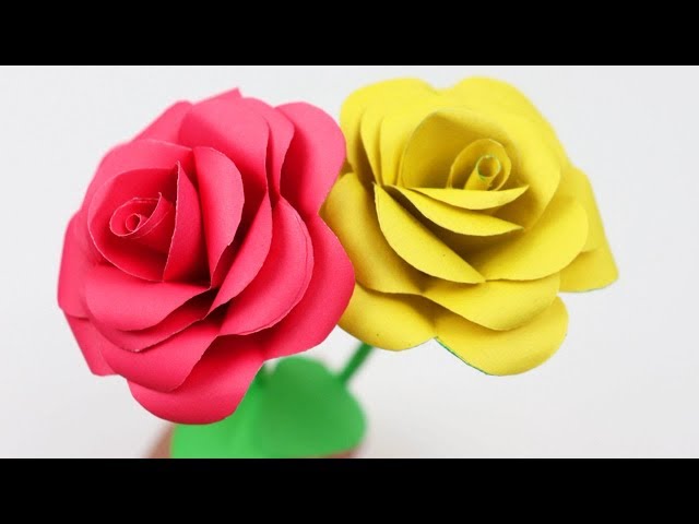 How To Make Easy Paper Roses For Kids - Infoupdate.org