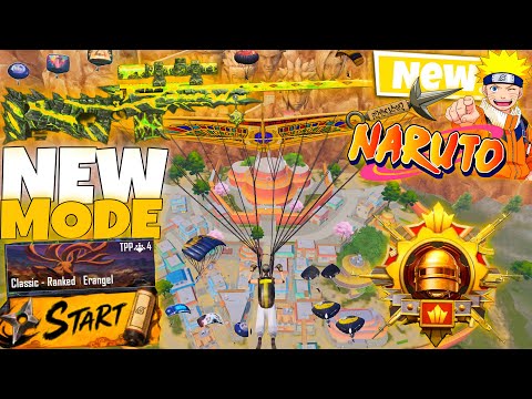 Wow!😍 NEW BEST MODE GAMEPLAY in  NARUTO MODE 🔥 PUBG MOBILE - BGMI