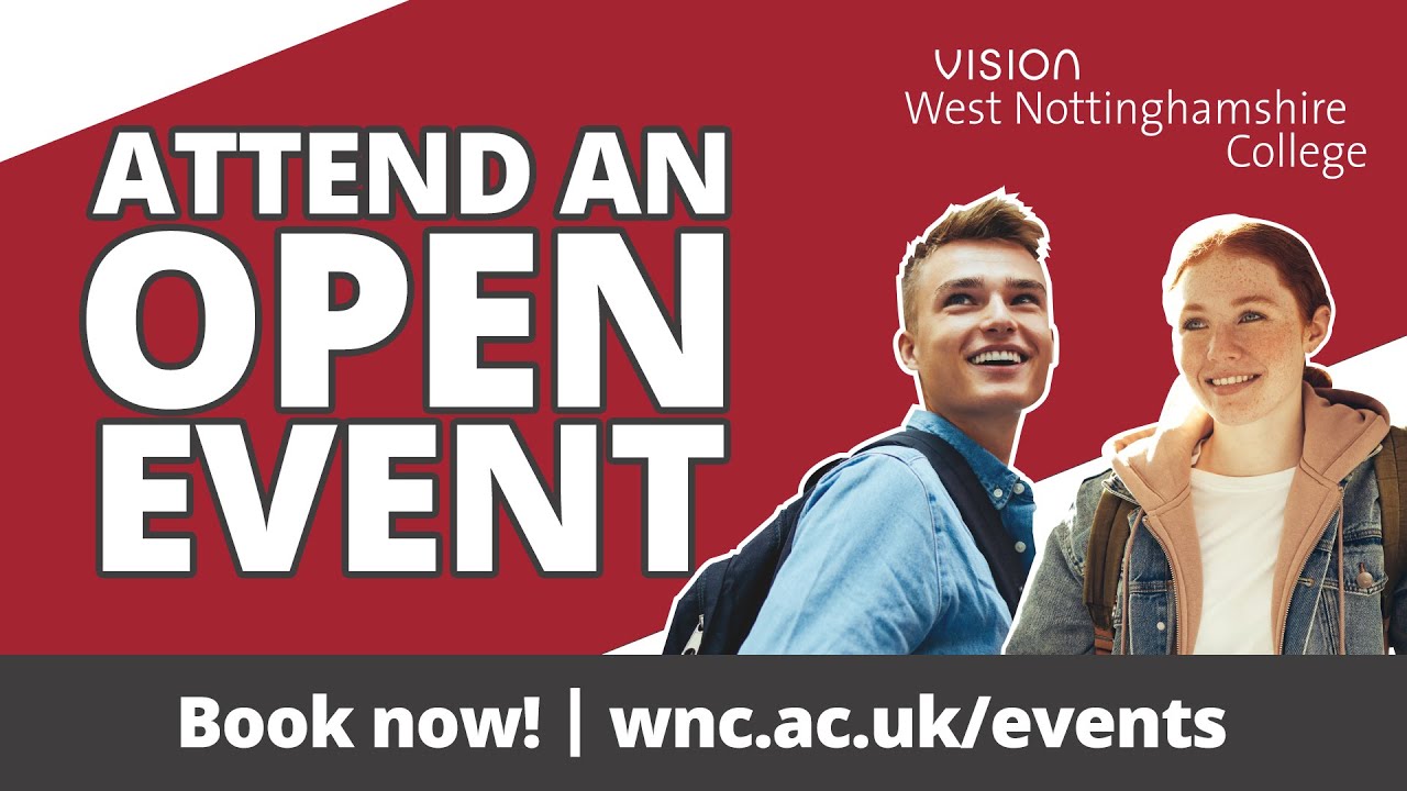 Open Events at West Notts College - YouTube