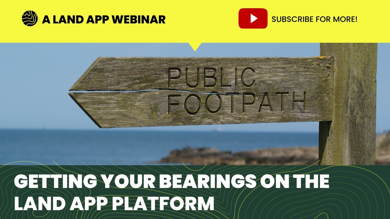 Getting your Bearings on Land App - YouTube