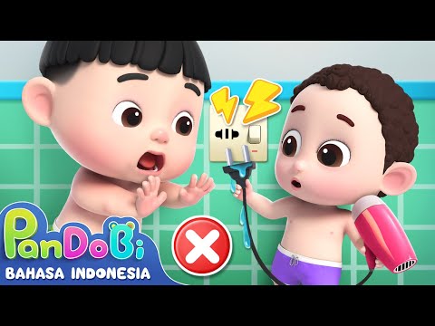 Lagu Mandi Dengan Aman🛀 | Lagu Mandi Anak | Kebiasaan Baik Anak | Super Pandobi Bahasa Indonesia