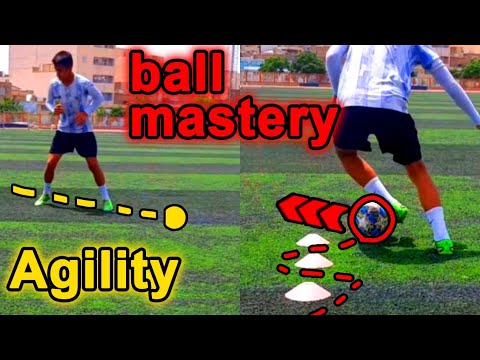 💥How to move fast with the ball in football⁉️ exercises Agility and ...