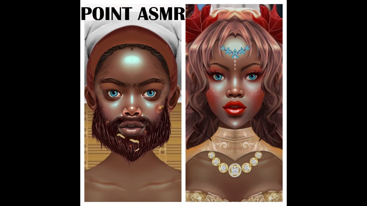 ASMR Satisfying Complete Makeup & Face Shave and Clean Skin | Point ...