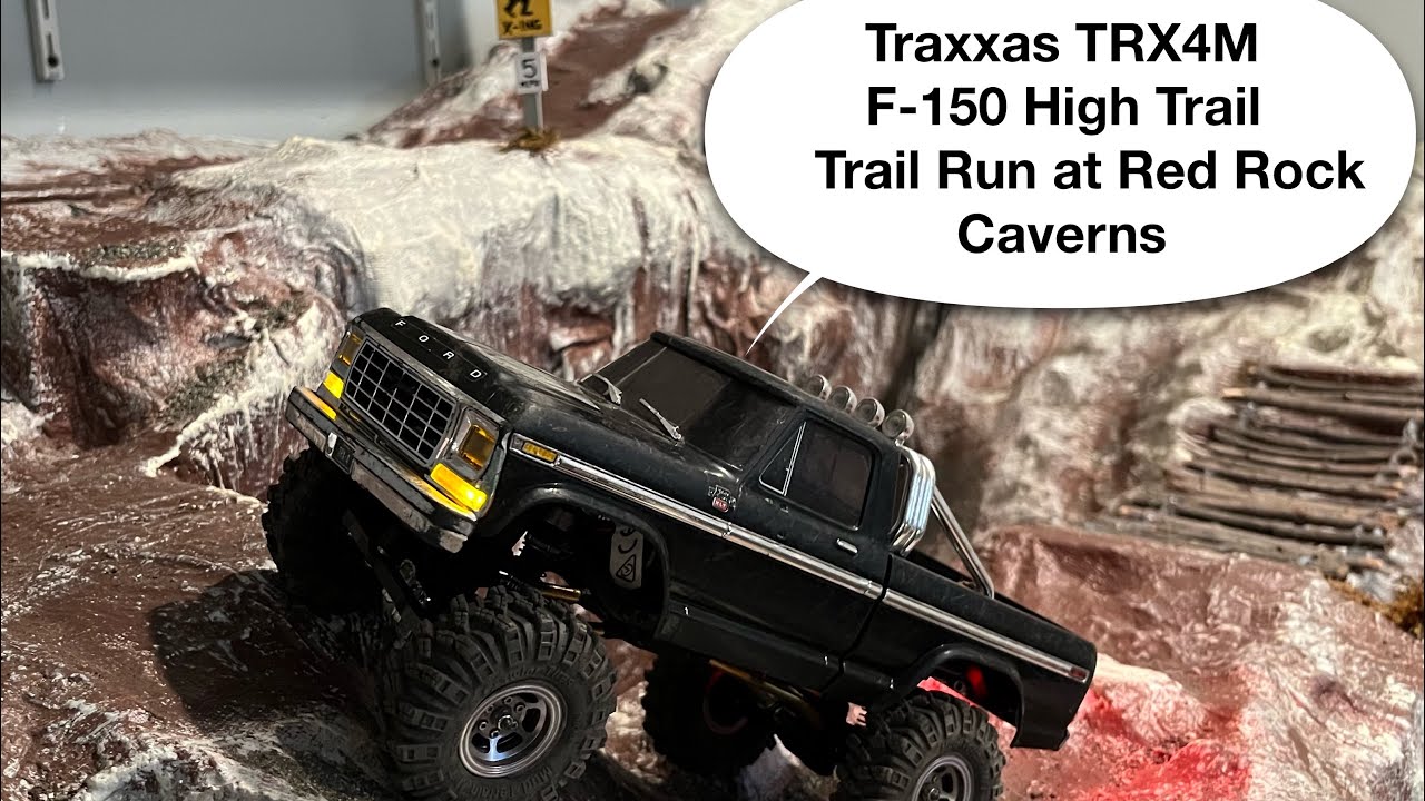 Traxxas TRX4M F-150 High Trail on the indoor trails - YouTube