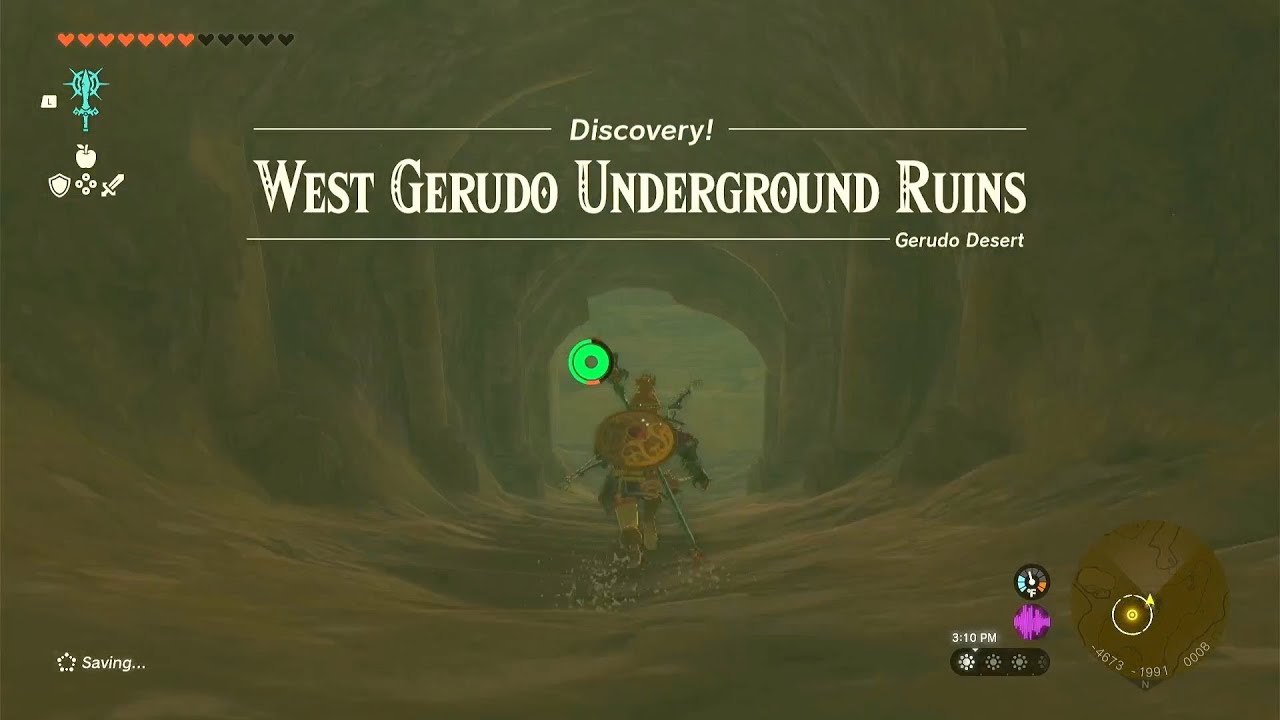 West Gerudo Underground Ruins | The Legend of Zelda Tears of the ...