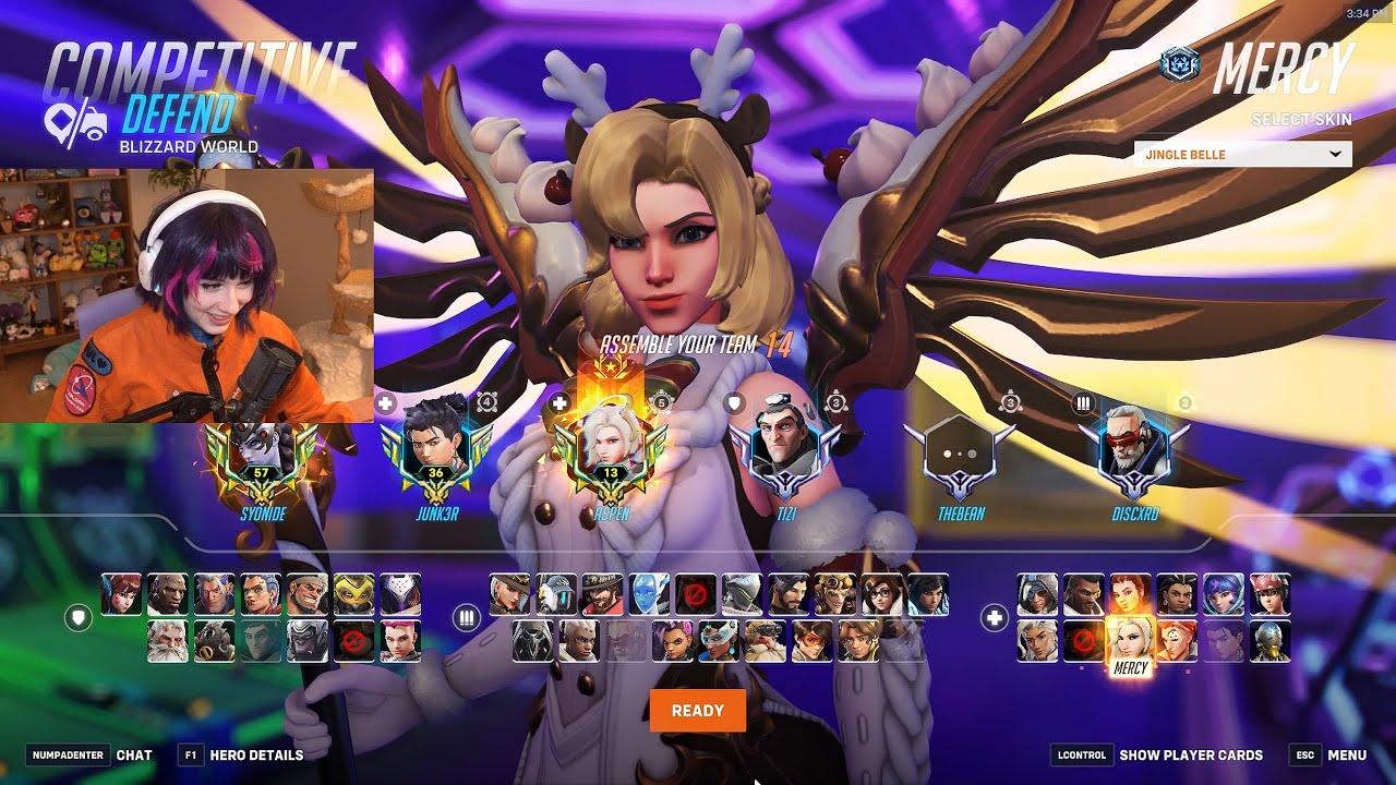 ASPEN Juno + Ana + Mercy - Overwatch 2 Season 19 Top 500 Gameplay - YouTube