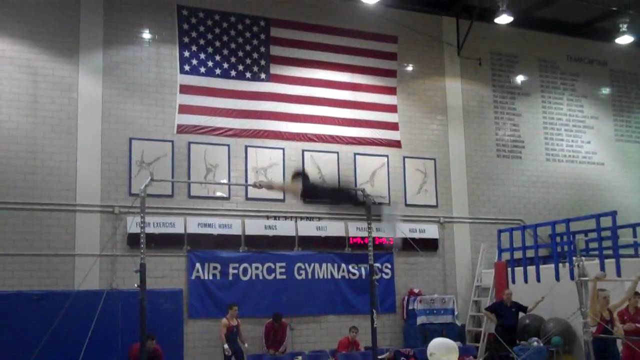Alex Buscaglia on High Bar - Stanford vs. UIC / Air Force Academy - YouTube