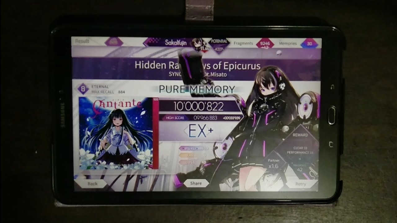 【Arcaea】 Hidden Rainbows of Epicurus [Eternal 8+] 『PURE MEMORY』 (MAX-62 ...