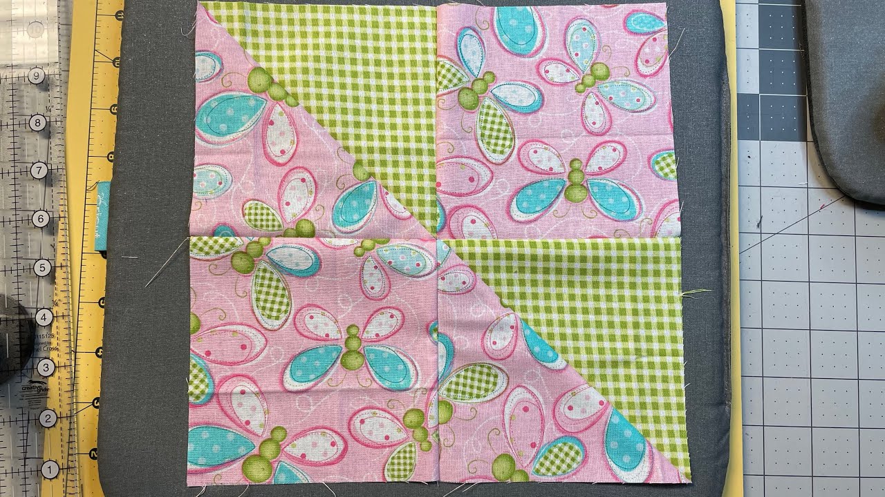 Hidden square quilt block tutorial - YouTube