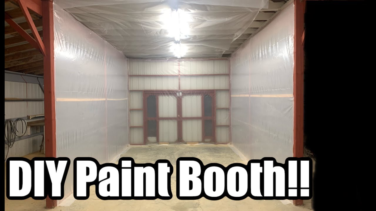 Building A Paint Booth at home (DIY) shop upgrades Pt. 3 - YouTube
