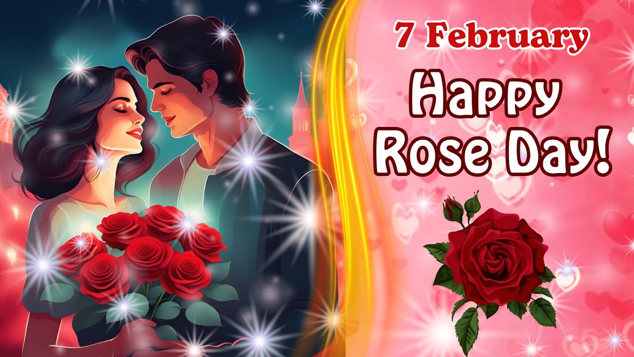 Happy Rose Day! 7 February Rose Day. Wishing Rose Day. Rose Day ...