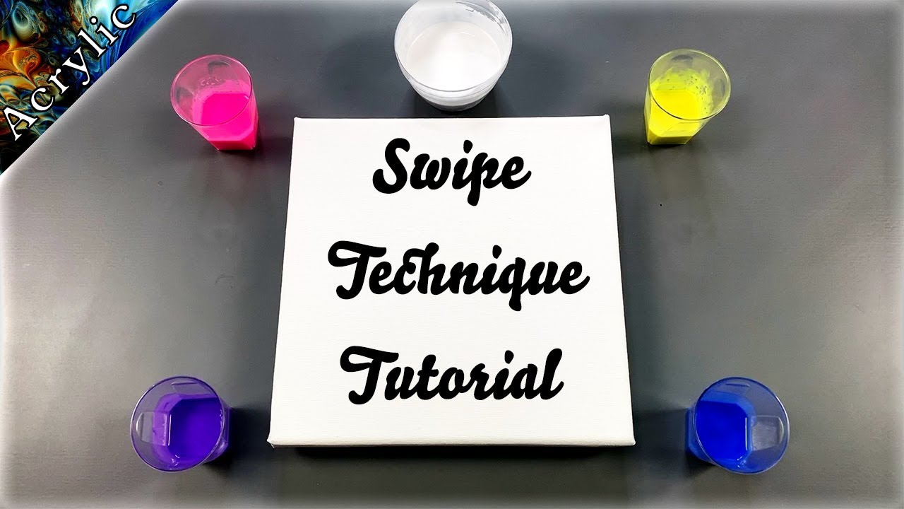 Abstract Art Swipe Technique - Step by Step Tutorial for Beginners ...