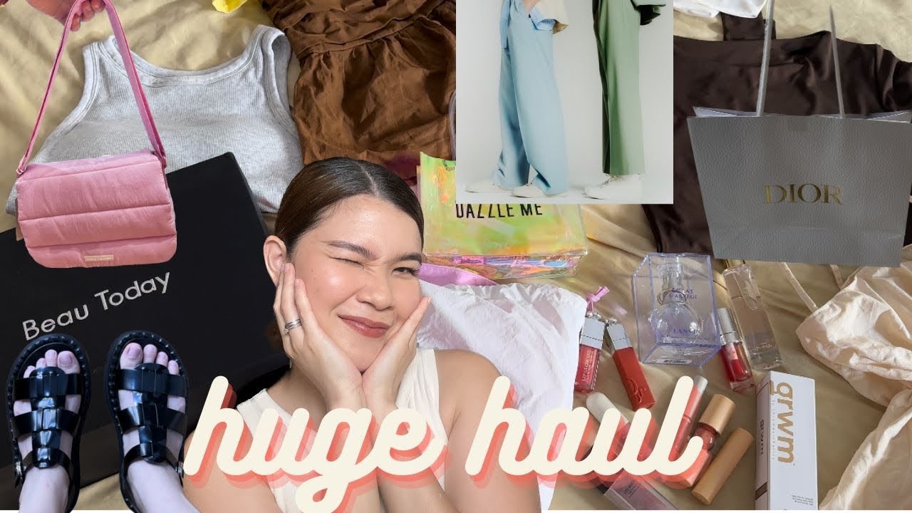 HUGE HAUL | CLOTHING PERFUME SHOES & MAKE UP | BEAU TODAY DIOR CHANEL ...
