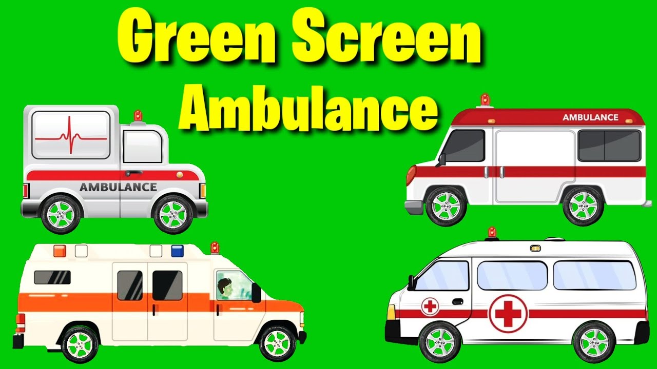 Green screen animasi mobil ambulance - YouTube