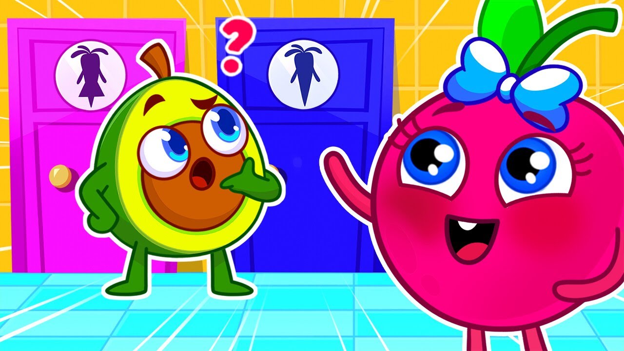 Which Restroom Should Avocado Baby Go To? 🚽 Go Potty with Pit & Penny ...