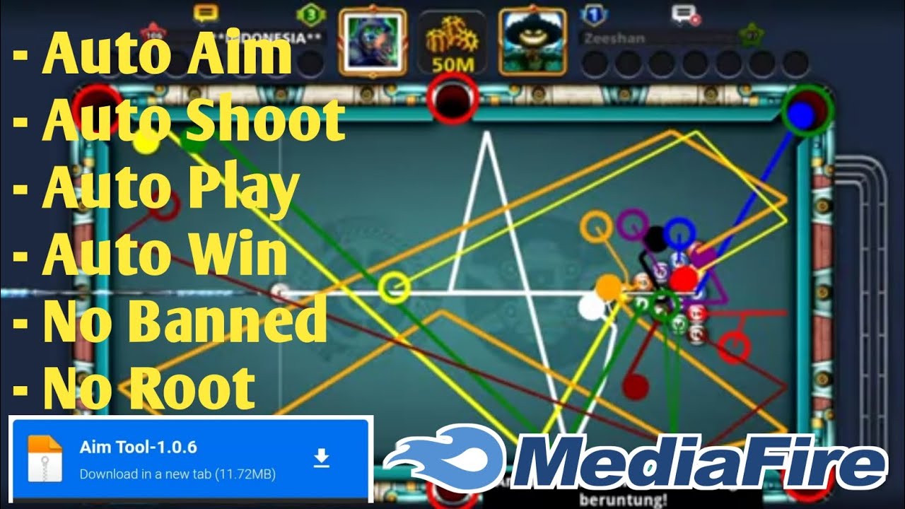 🔴Cheat 8 Ball Pool Garis Panjang Otomatis Terbaru No Root No Banned ...