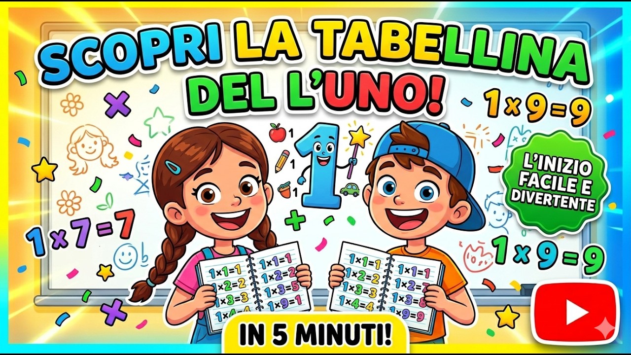 🏰 LA TABELLINA DELL'UNO - 1 - Sfida del Castello Matematico: Impara ...