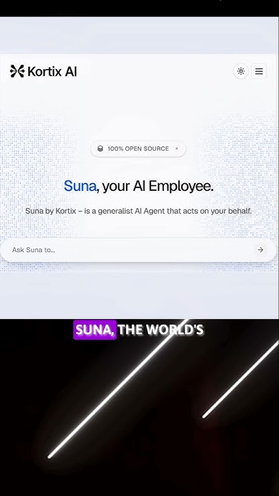 Kortex AI - Suna, The First Open-Source General AI Agent #aiagents #kortexai #kortex #suna - YouTube