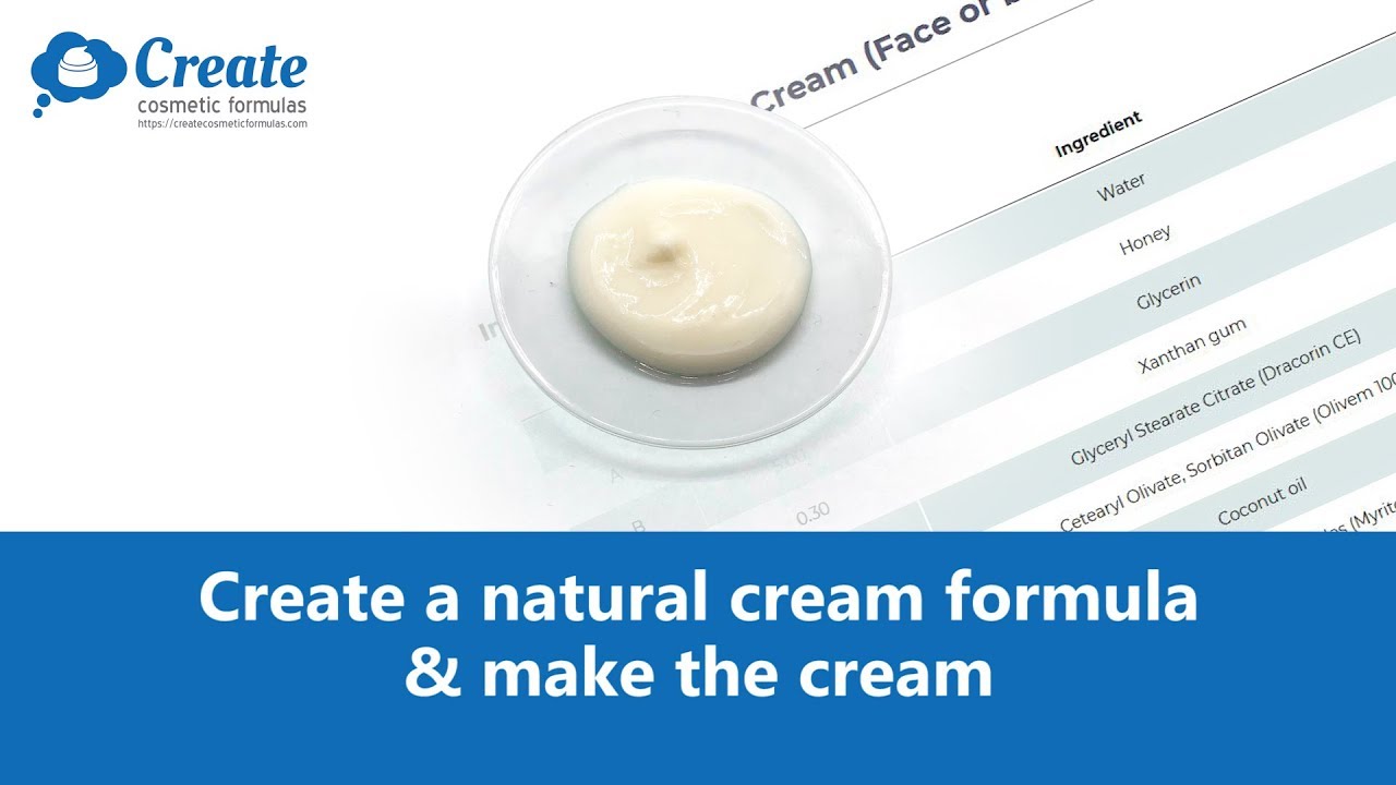 How to make natural skin cream - YouTube
