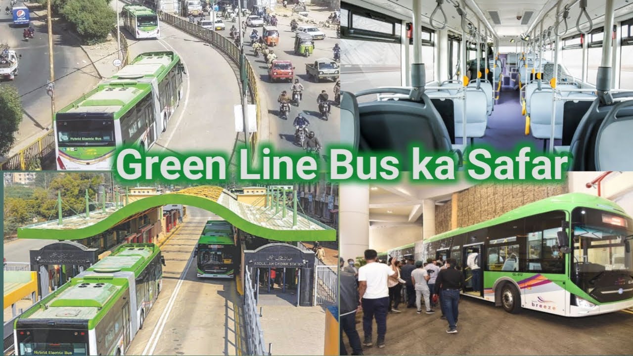 Green Line Bus ka Safar | Boht maza Aaya || Aaj Green line Bus ka safar ...